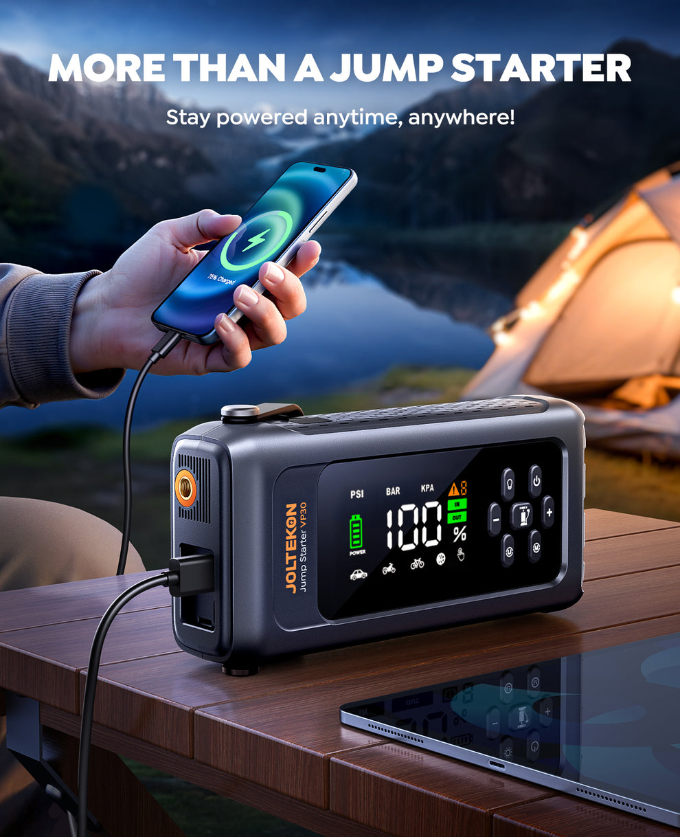 JOLTEKON Car Battery Jump Starter with Air Compressor 4500A 150PSI, Ca